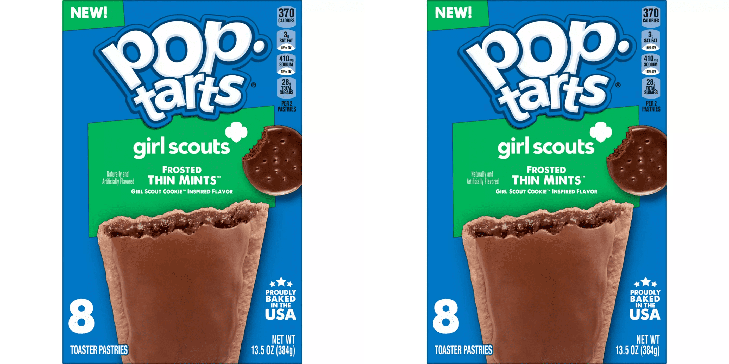 Pop-Tarts Frosted Thin Mints Toaster Pastries, 8 ct pack fo 2 - Walmart.com