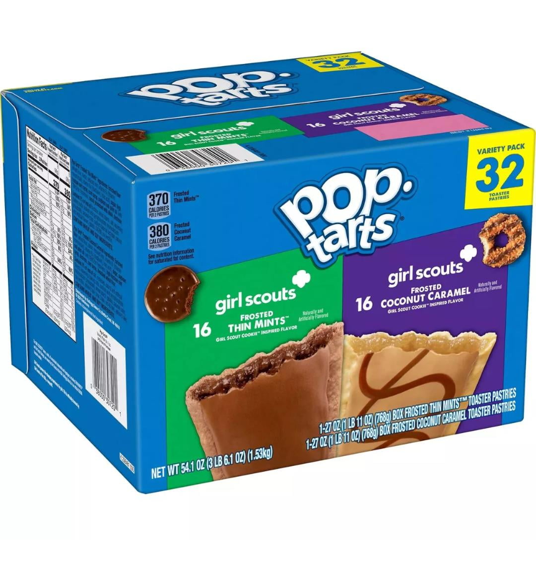 Pop-Tarts Girl Scouts Variety Pack 32 ct with Frosted Thin Mint and ...