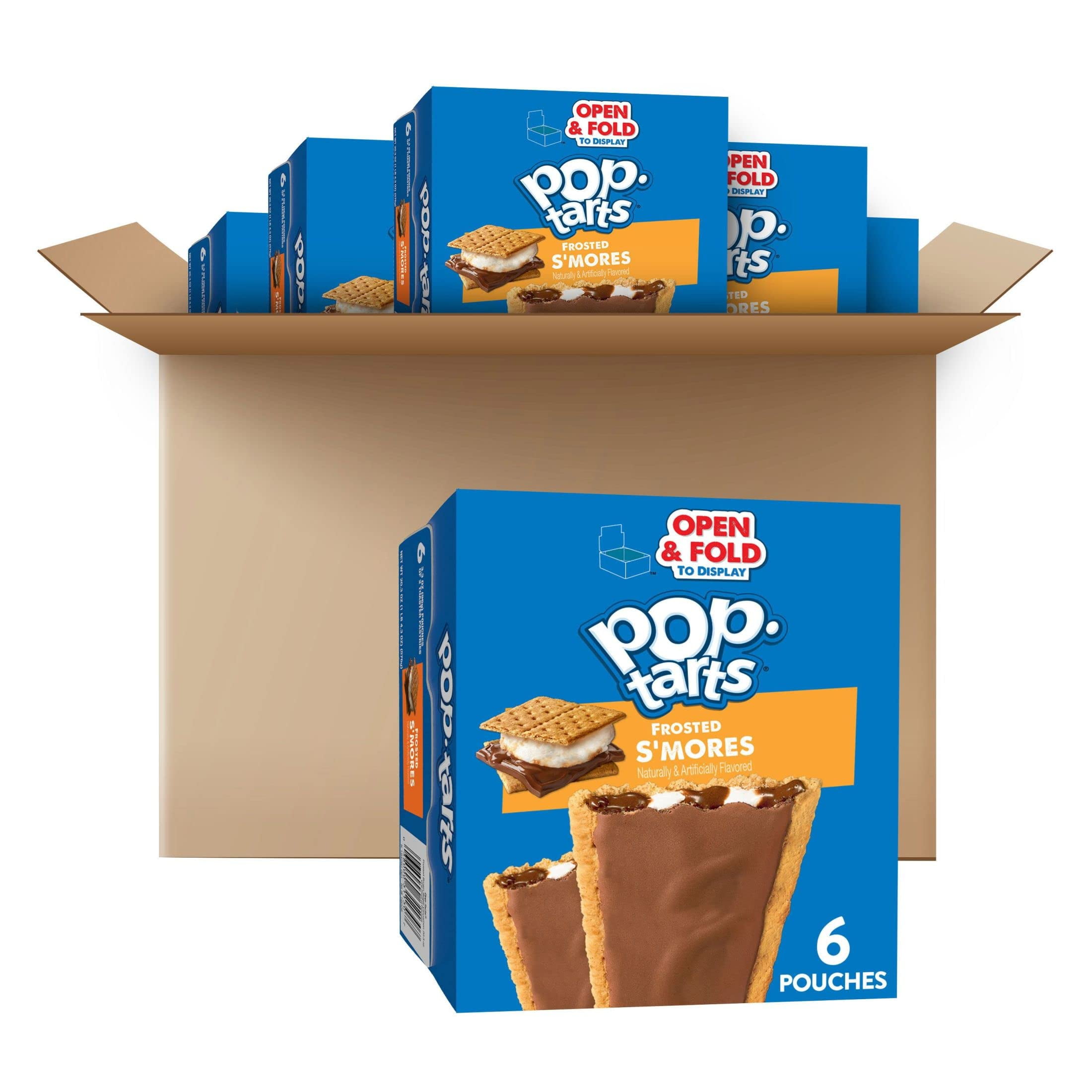 Pop-Tarts Toaster Pastries, Breakfast AIF9 Foods, Kids Snacks, Frosted S'mores (72 Pop-Tarts ...