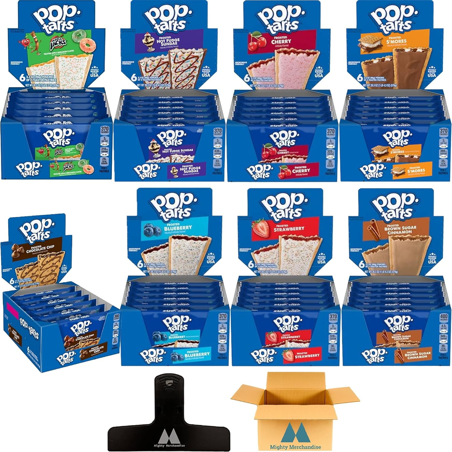 Pop Tarts Ultimate Variety Pack - 96 Total Pastries! - 8 Boxes - 3.3 ...