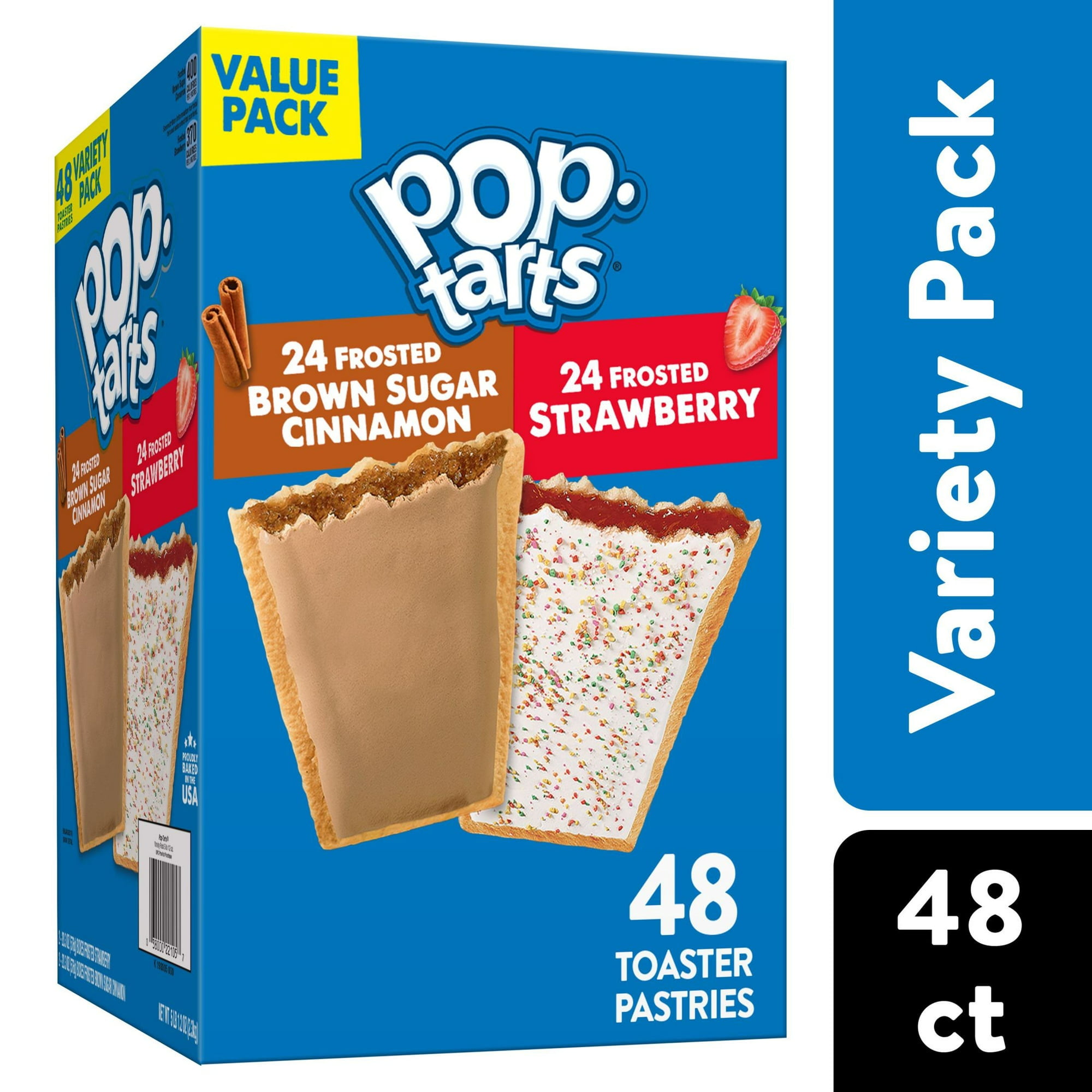 Pop-Tarts Variety Pack Instant Breakfast Toaster Pastries, Shelf-Stable ...