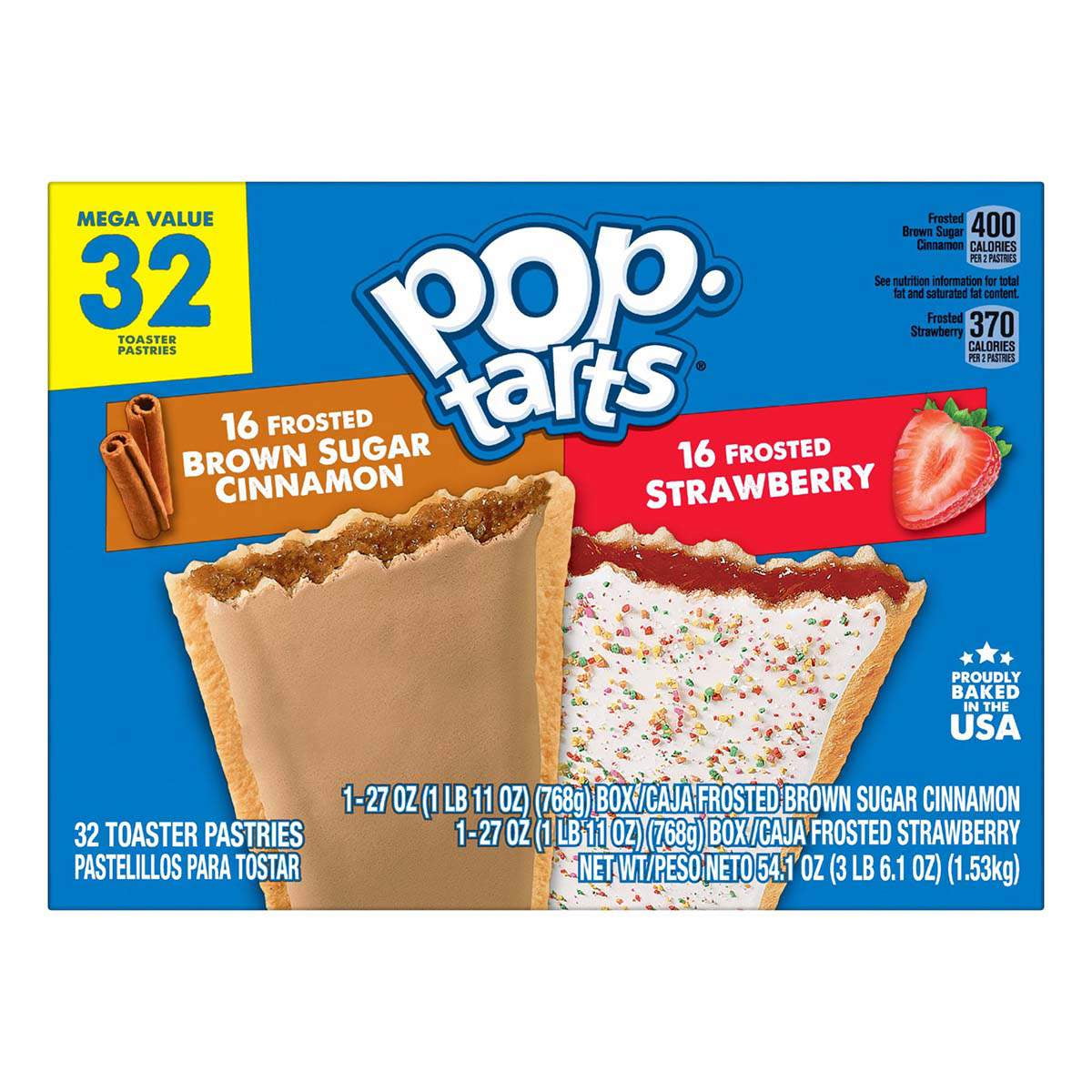 Pop-Tarts Variety Pack Toaster Pastries, 54.1 oz - 32 ct - Walmart.com