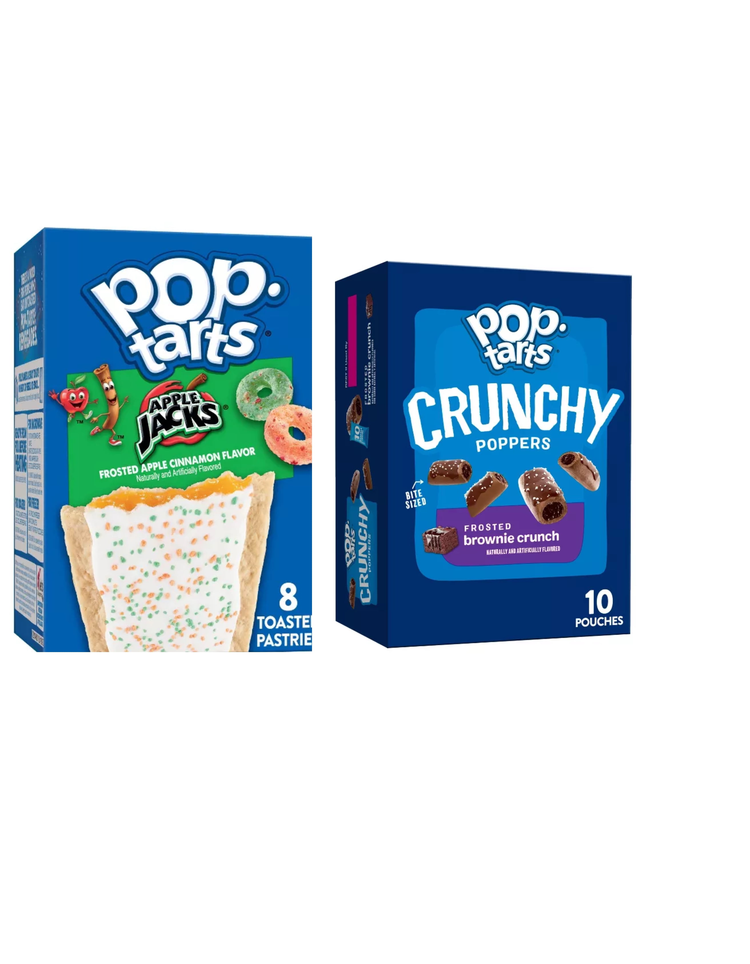 Pop-Tarts count Crunchy Poppers Frosted Brownie Crunch (10 oz) and 8 ...