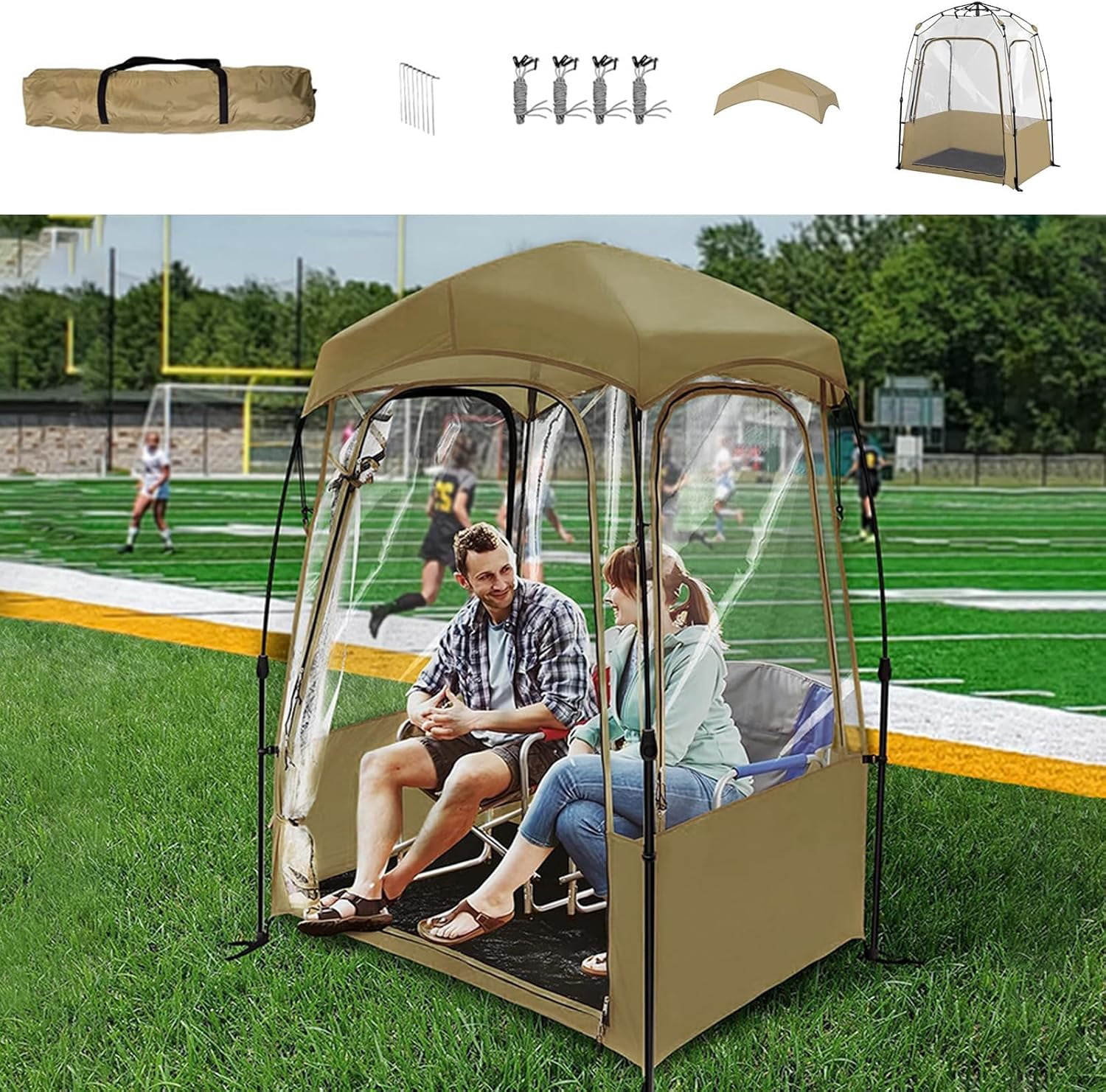 Pop Up Tent, Clear Outdoor Tents Sports Fishing, Rainproof and ...