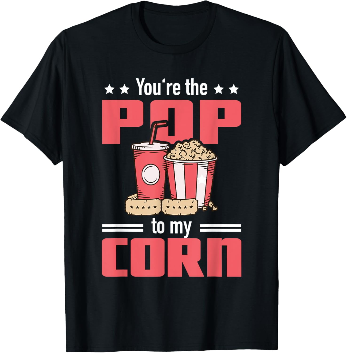 Pop To My Corn 90s Cinema Apparel - Cool Buttery Salty Corn T-Shirt ...