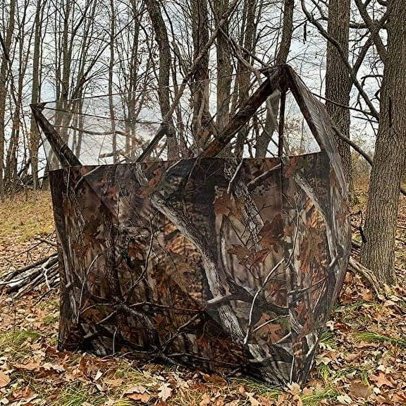 TIDEWE Hunting Blind, Double Ground Blinds 270° See Through for 3-in-1 ...