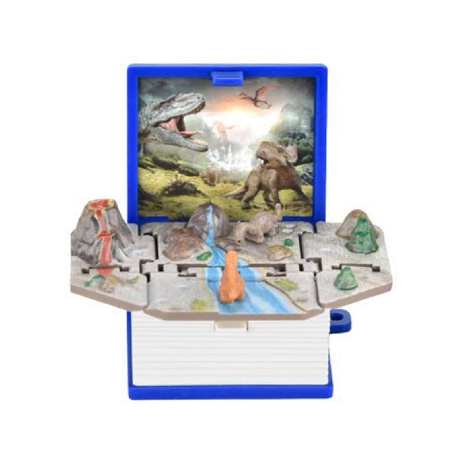 3D Dinosaurs Folding Book Keychain Children Novelty Dinosaur World ...