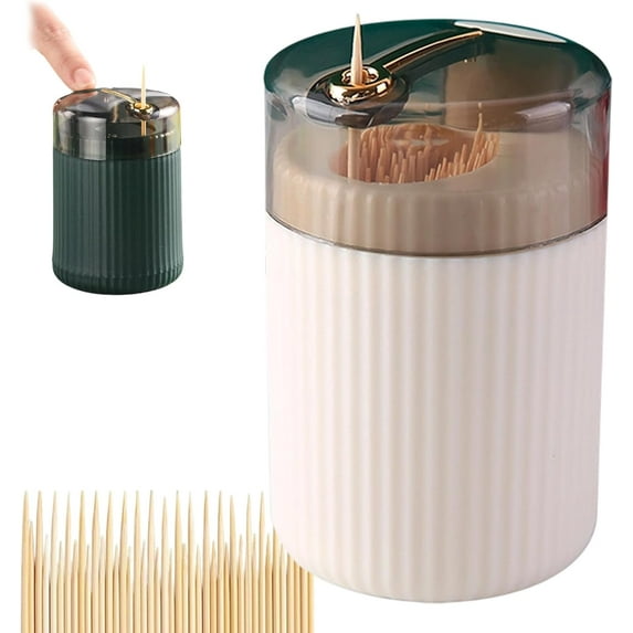 Pop-Up Automatic Toothpick Dispenser,Luxury Push-Button Design ...