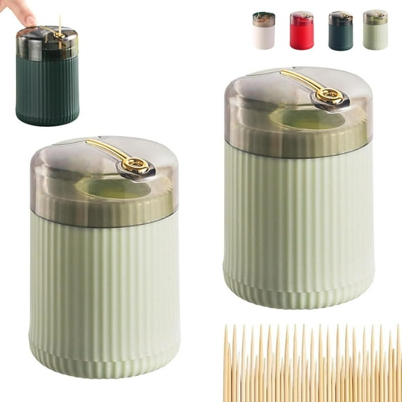 Pop-Up Automatic Toothpick Dispenser,Luxury Push-Button Design ...
