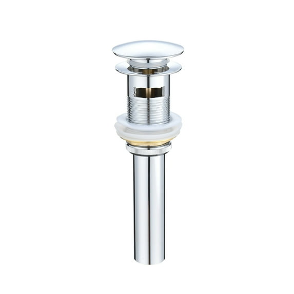 Pop-Up Bathroom Sink Drain with Overflow, Vessel Lavatory Vanity Drain ...