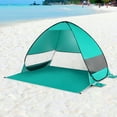 UV Protection Beach Tent: Pop Up, Easy Set Up, 2-3 People, Portable Green Sun Shade Canopy ...