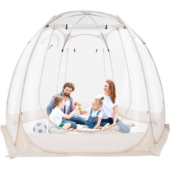 Pop Up Bubble Tent 6-10 Person Clear Igloo, Portable Screen House with ...