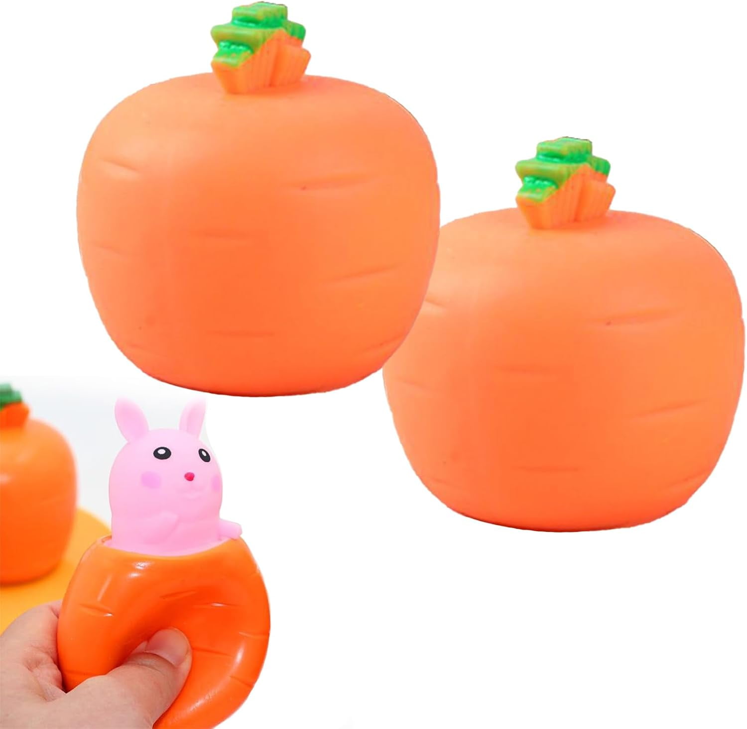 Pop Up Bunny Toy, Pop Up Carrot Bunny, Easter Carrot Rabbit Relieve ...