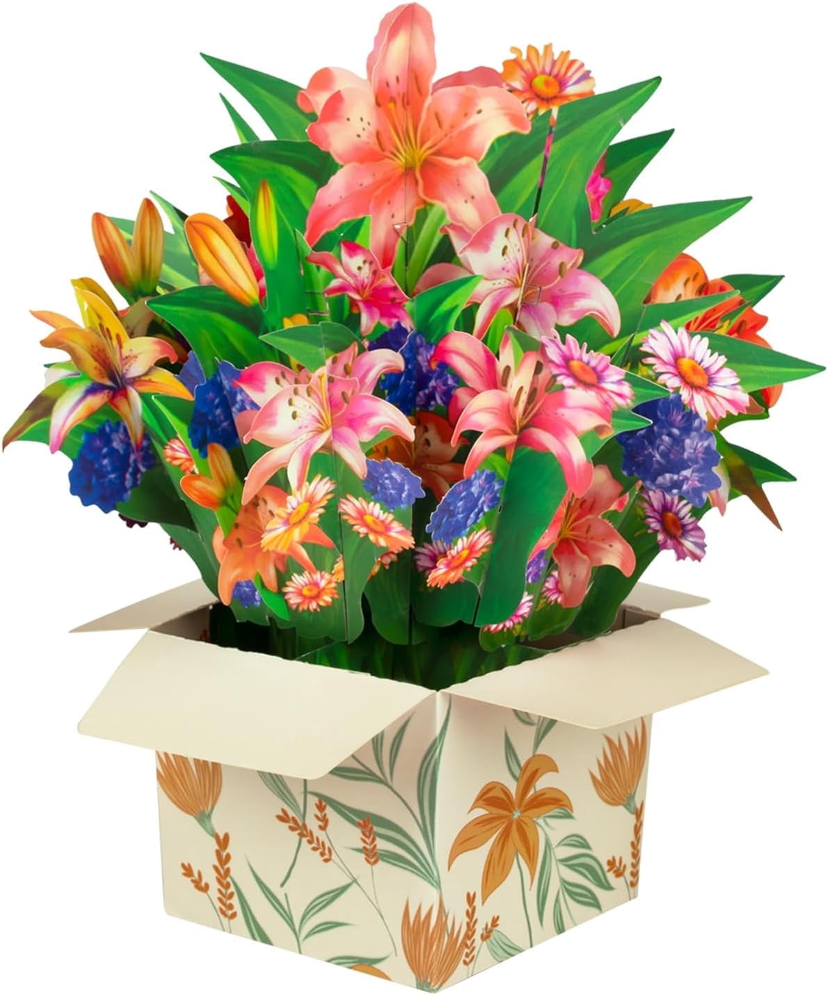 Pop Up Card, 3D Flower Bouquet Greeting Cards for Women with Note Card ...