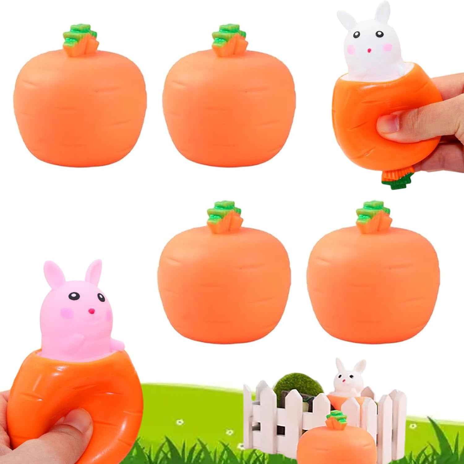 Pop Up Carrot Bunny, 2025 New Pop Up Bunny Toy, Easter Carrot Rabbit ...