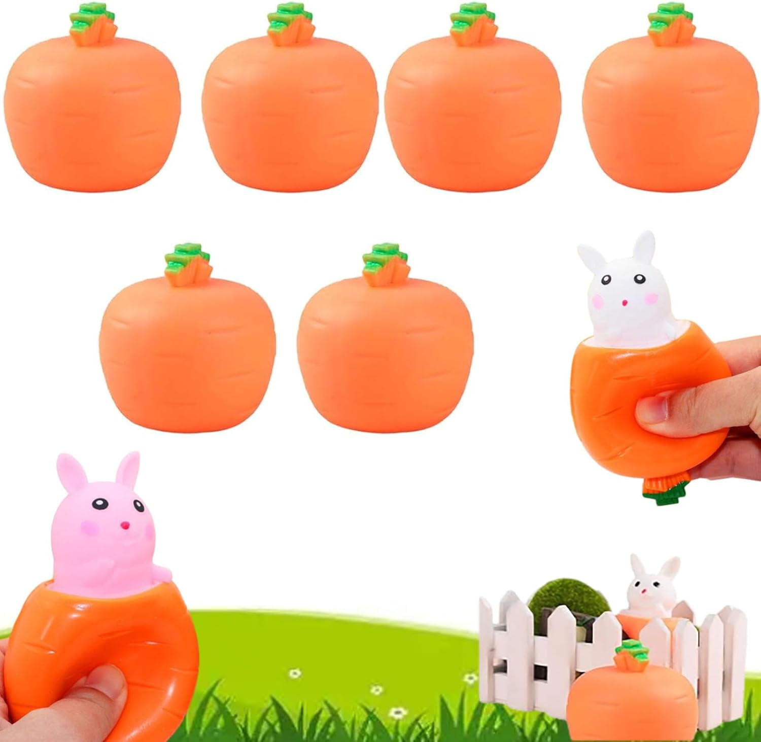 Pop Up Carrot Bunny, 2025 New Pop Up Bunny Toy, Easter Carrot Rabbit ...