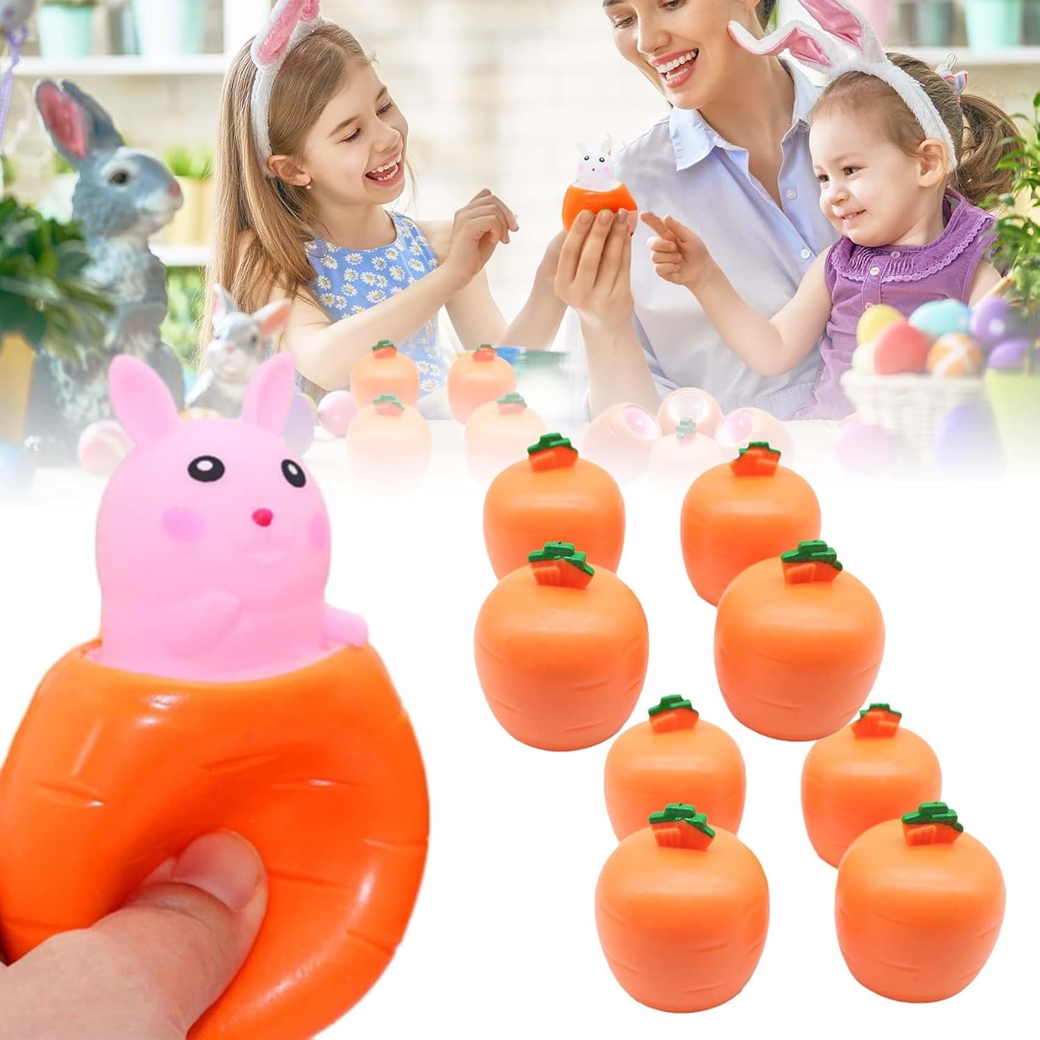 Pop Up Carrot Bunny, Popup Carrot Bunny, Pop Up Bunny, Bunny Squishy ...