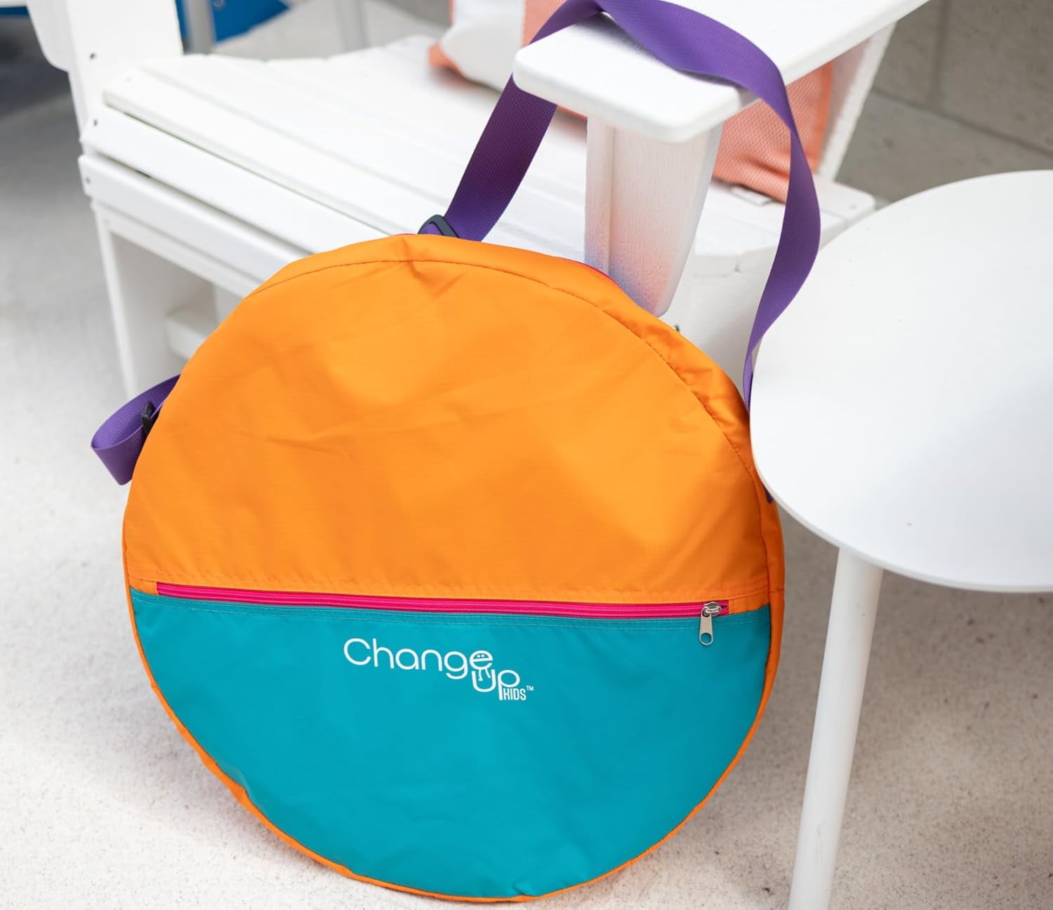 Pop-Up Changing Tent Original 50inch– Blue & Orange Portable Privacy ...