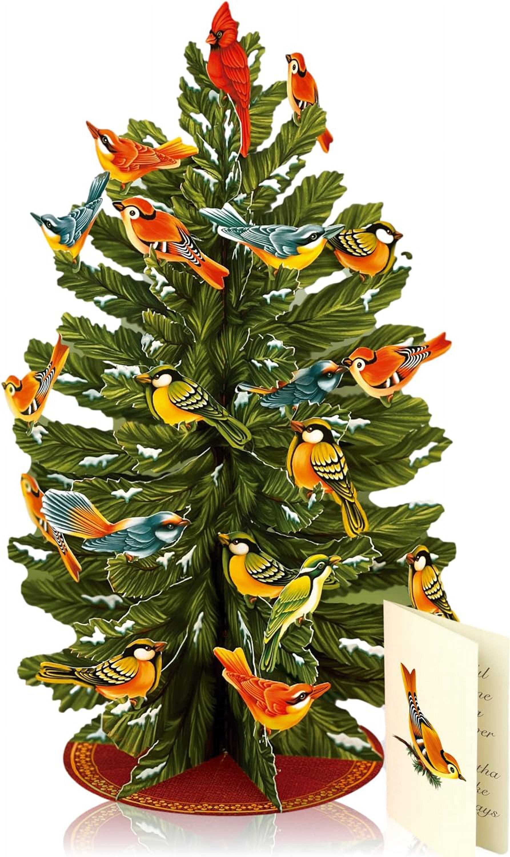 Pop Up Christmas Tree, 16 inch Holiday Tree, Mini Christmas Trees, 3D ...