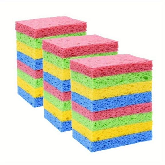 Magic Silicone Sponge Scrubber - 4pc BPA Free Dish Cleaning Brush ...