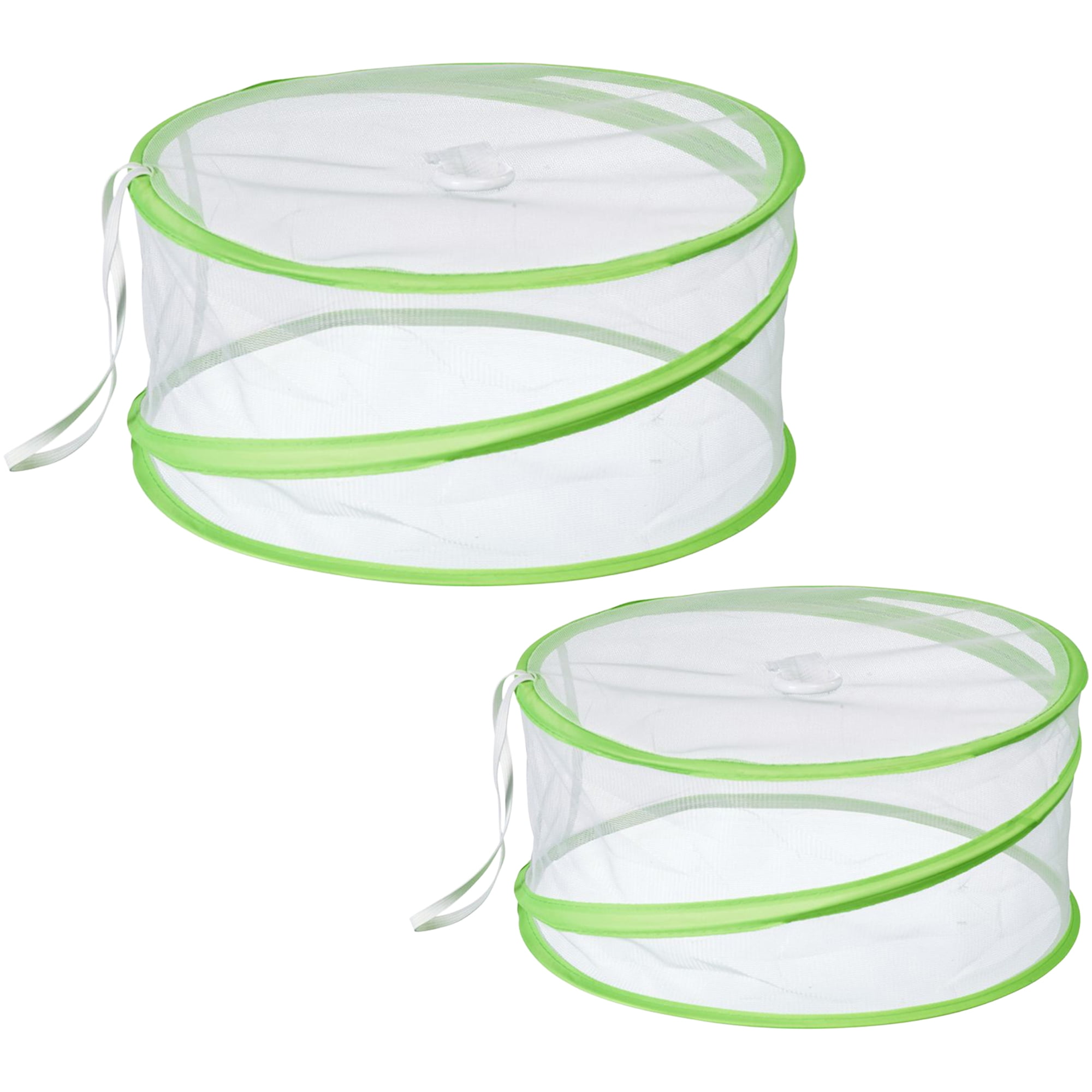 Pop Up Food Cover Protectors Set – Fine Mesh Nylon Screen, Collapsible ...