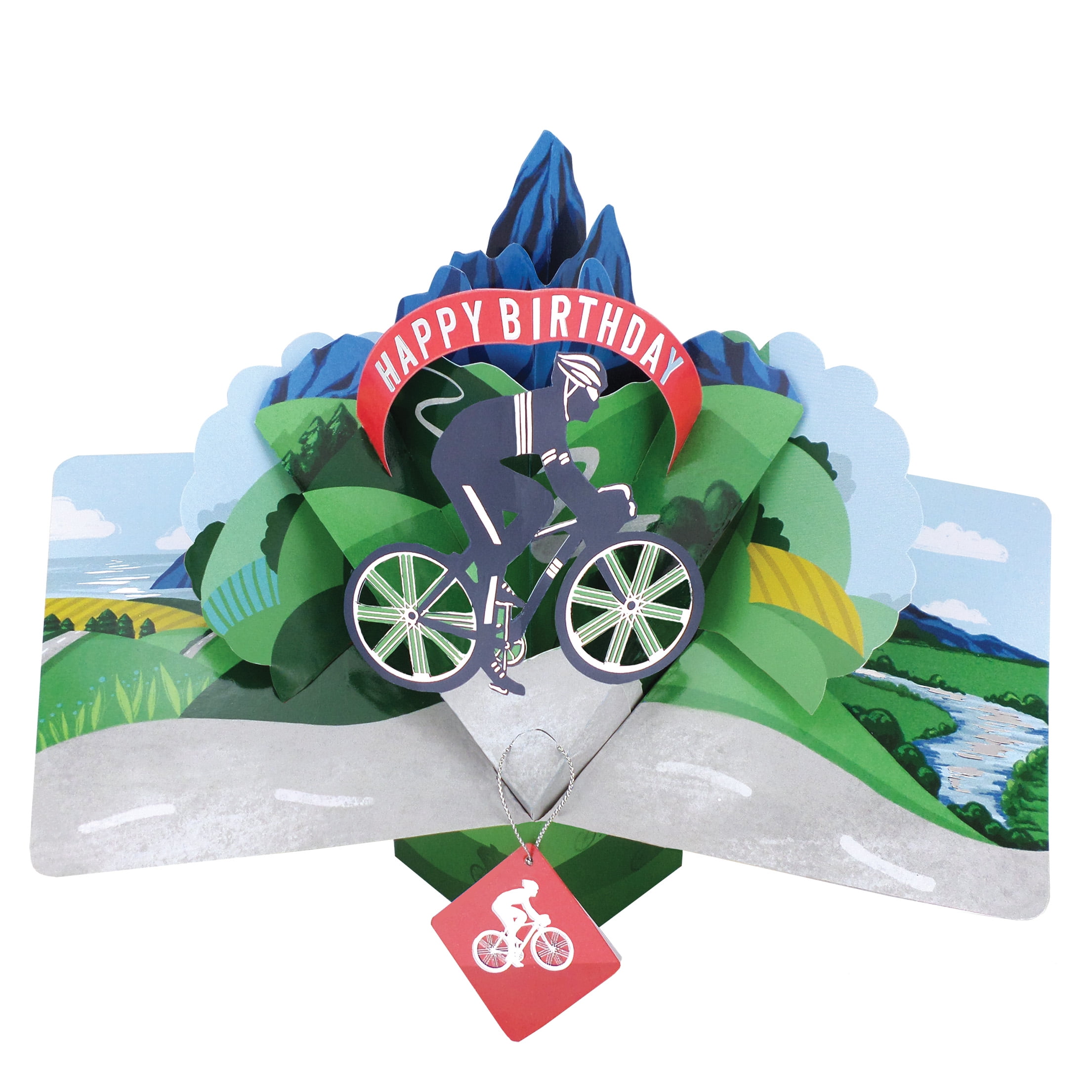 Pop-Up Greeting Card – Cyclist (Birthday) - Walmart.com