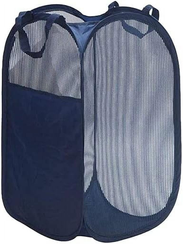 Pop Up Mesh Collapsible Laundry Basket Collapsible Laundry Hamper with ...