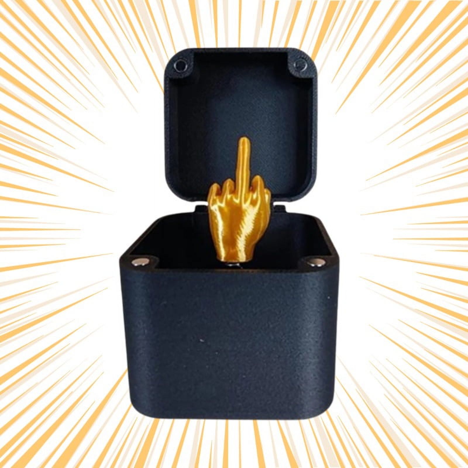 Pop Up Middle-Finger Box,Golden Middle-Finger Prank Box, Box of Fingers ...