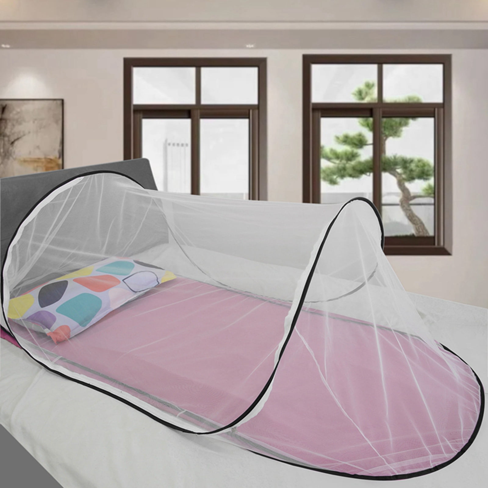 Pop Up Mosquito Net, Large Size Foldable Mosquito Net for Bedroom with ...
