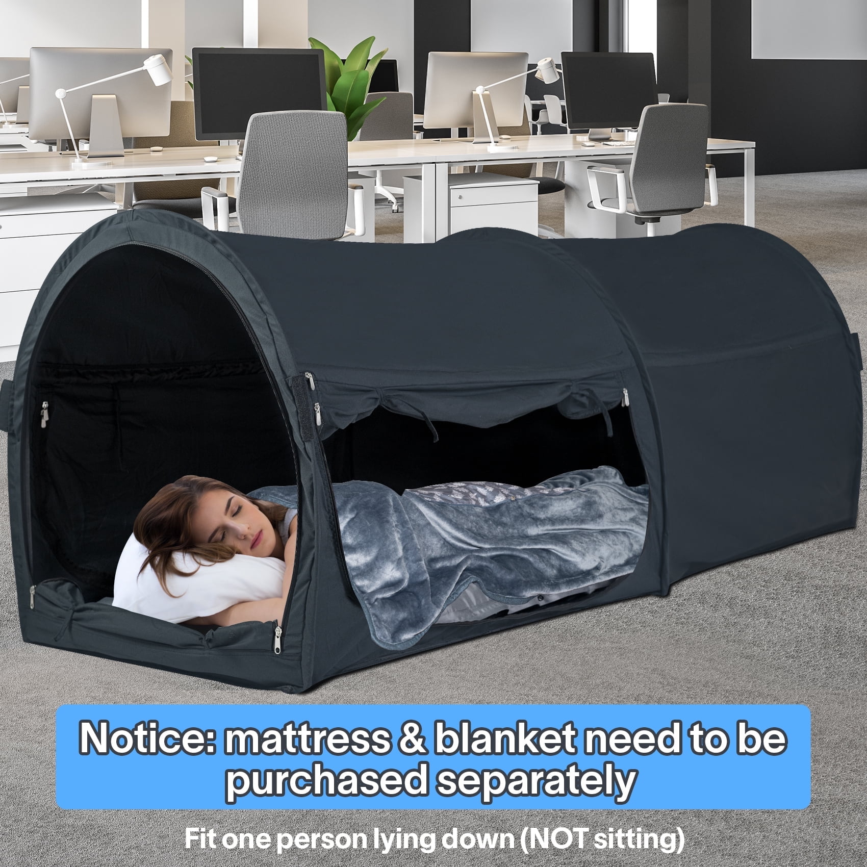 Pop-Up Portable Office Sleeping Tent, Bed Canopy Office Bed Tents, 80% ...