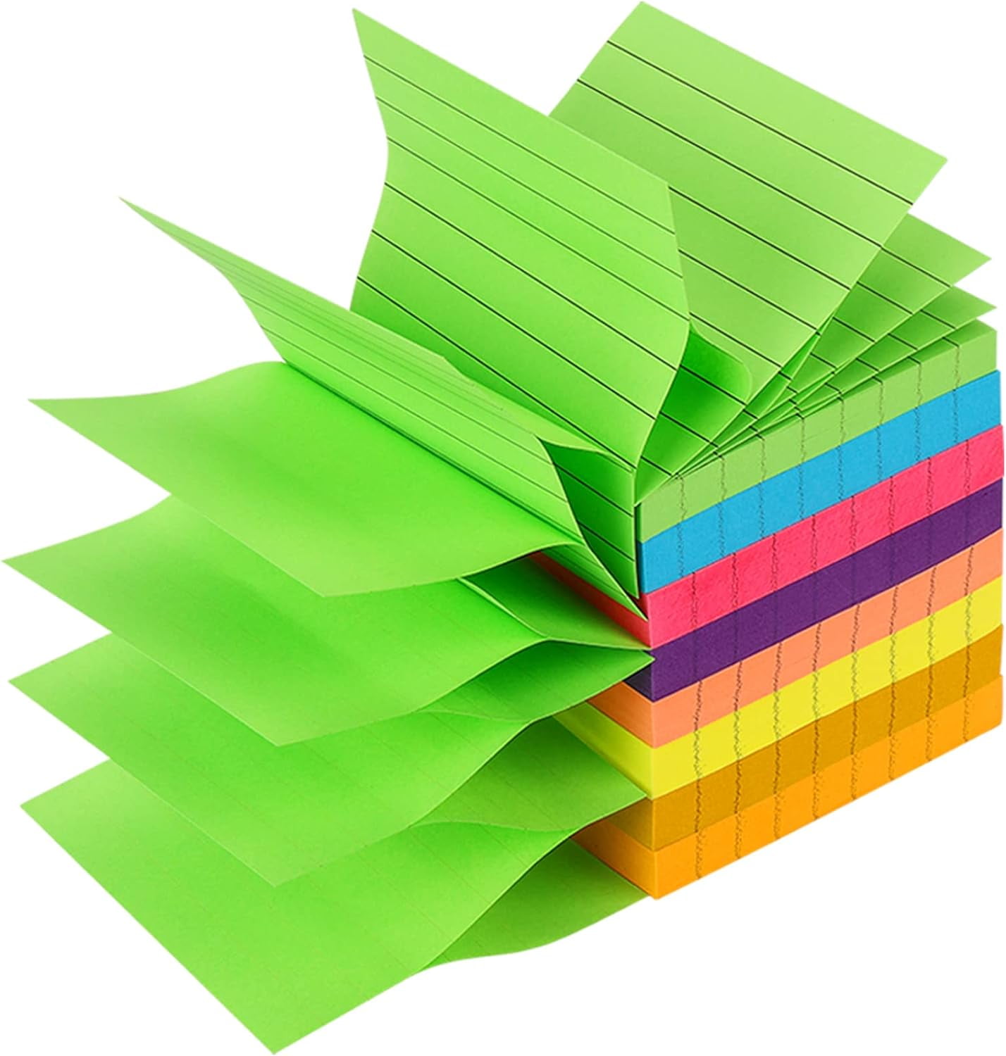 Pop Up Sticky Notes 3x3，Lined Sticky Notes 3x3 100sheet/200 Pages Post ...