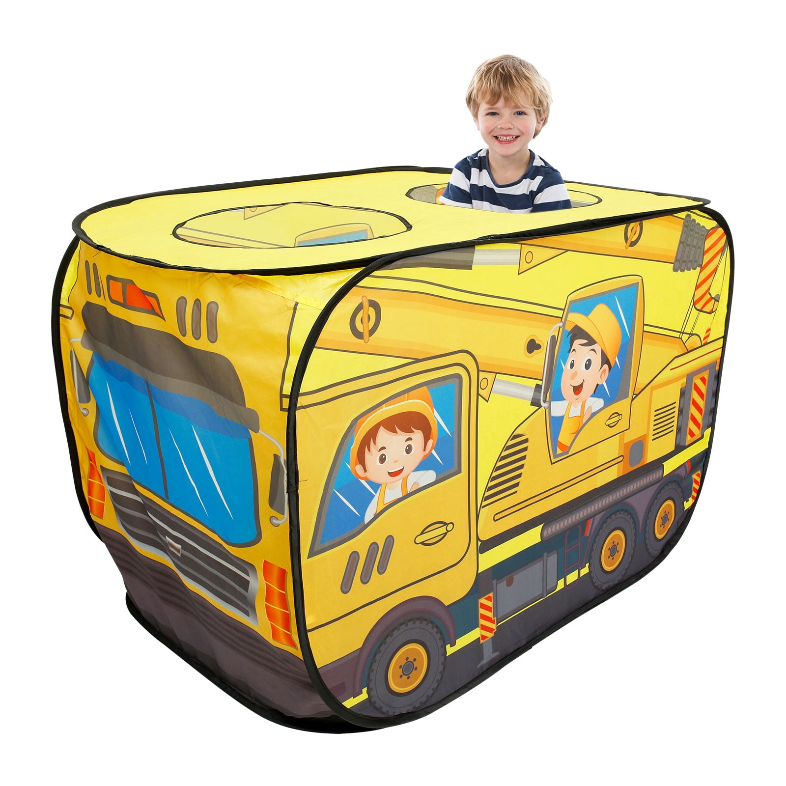 Pop Up Tent for Kids.Engineering Vehicles Tent.Large, Easy to Organize ...