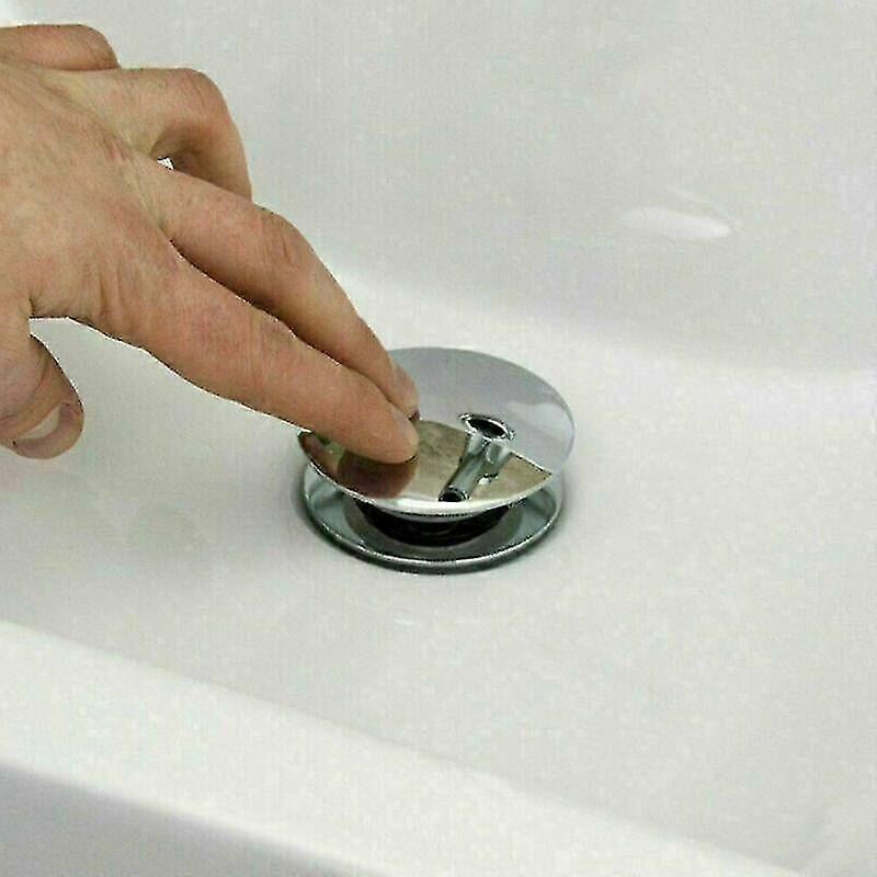 Pop Up Wash Basin Water Slotted Bathroom Sink Push Click Clack Plug ...