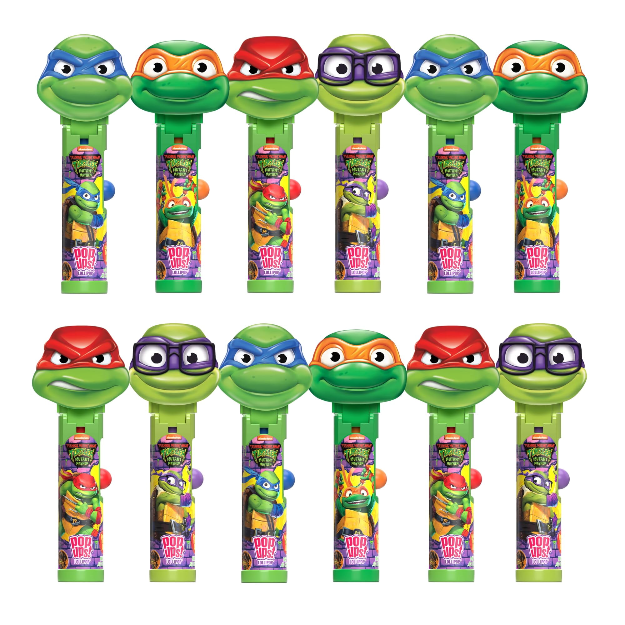 Pop Ups! Teenage Mutant MZF22 Ninja Turtle Lollipop Holder - 12 ...