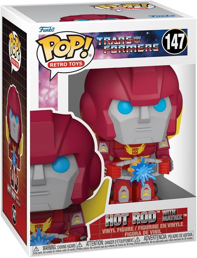 Pop Vinyl: Transformers - Hot Rod with Matrix - Transformers Classic ...