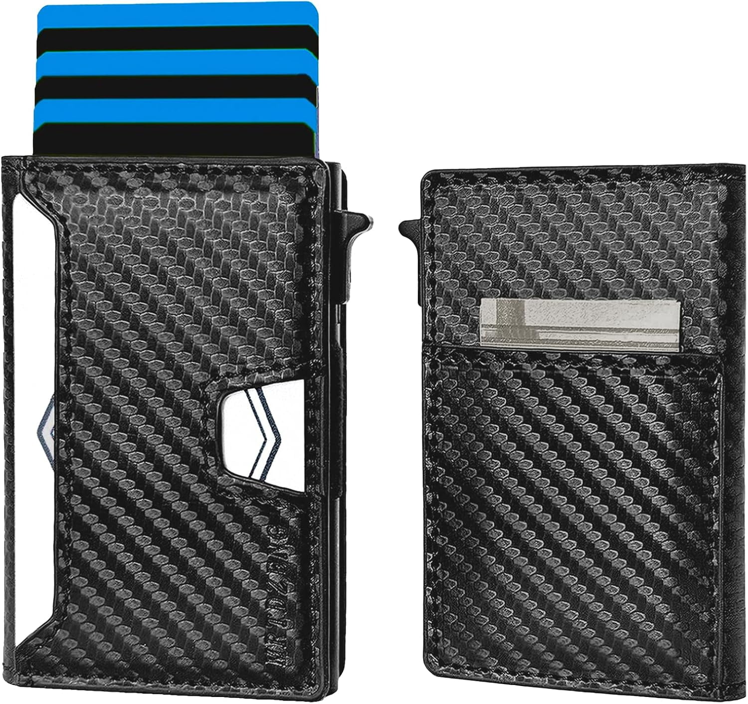 Pop Up Wallet for Men, Minimalist Wallet for Men, RFID Blocking Smart ...