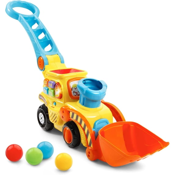 Pop-a-Balls Push and Pop Bulldozer, Yellow - Walmart.com