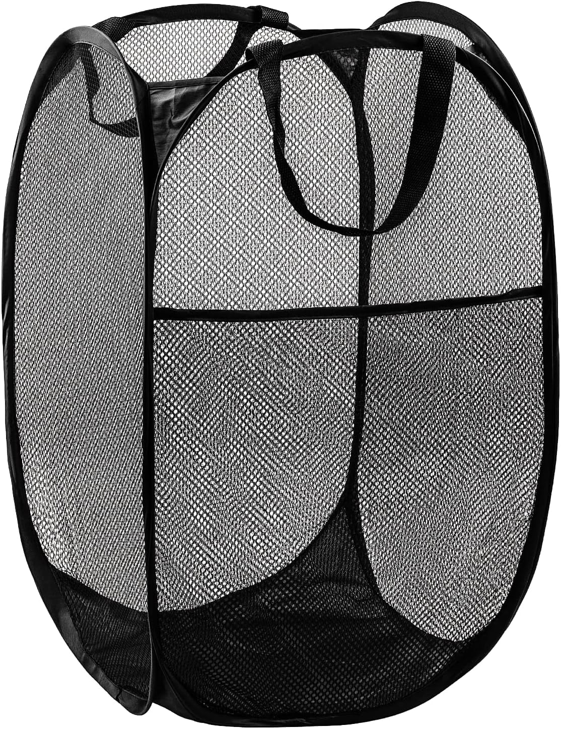 Pop up laundry basket, mesh pop-up laundry basket, foldable mesh ...