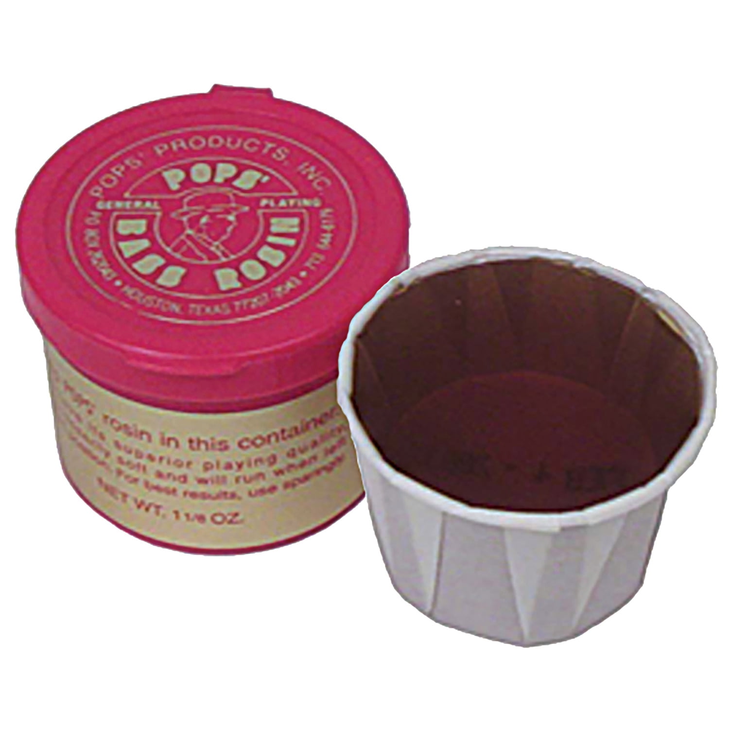 Pop's Bass Rosin, Pops, Bass, Amber, 2.00" x 2.00" x 2.00" - Walmart.com