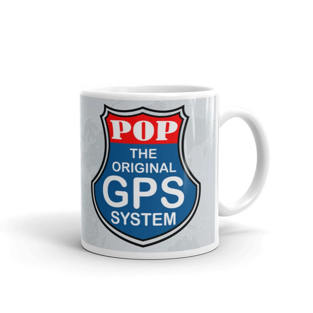Pop the Original GPS System Grandpa Office Work Cup Gift Coffee Tea ...