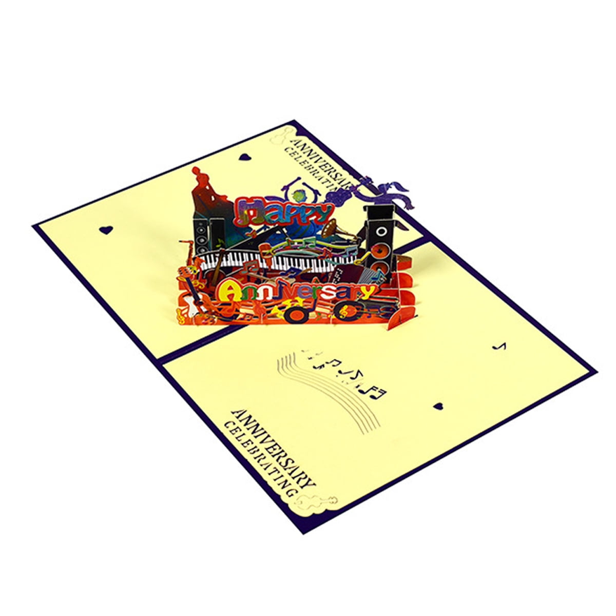 Pop-up Anniversary Greeting Card for Induction Wedding Birthday ...