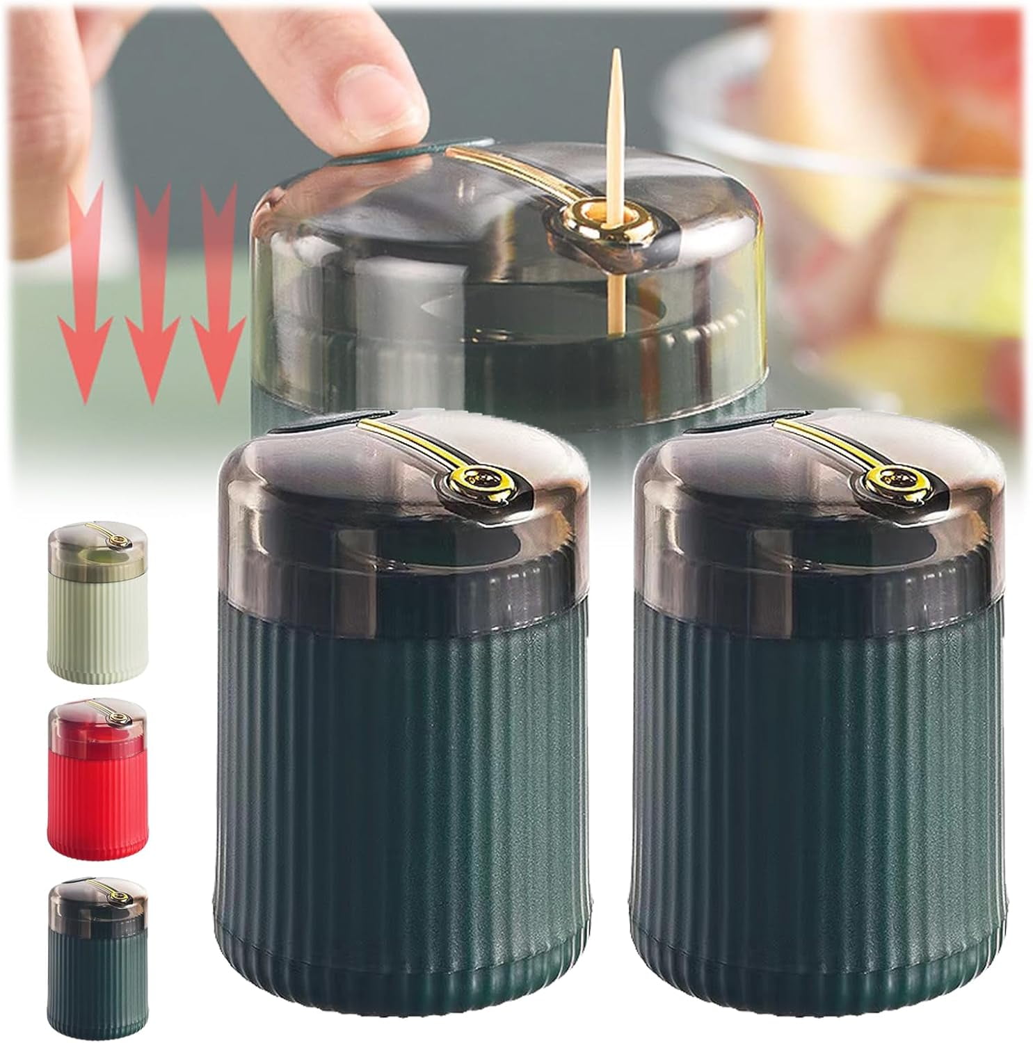 Pop-up Automatic Toothpick Dispenser,2025 New Automatic Toothpick ...