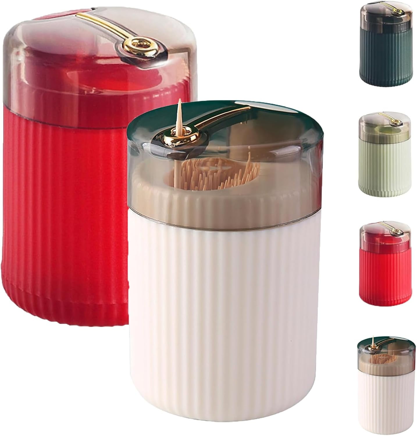 Pop-up Automatic Toothpick Dispenser, Luxury Push Button Toothpick ...