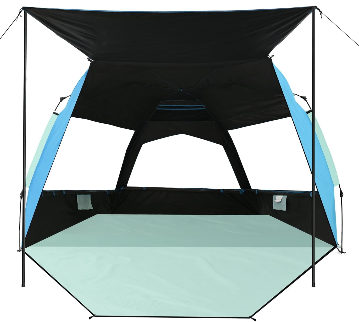 Pop-up Beach Tent with Canopy, Lightweight and Portable 2/4/6 Person ...