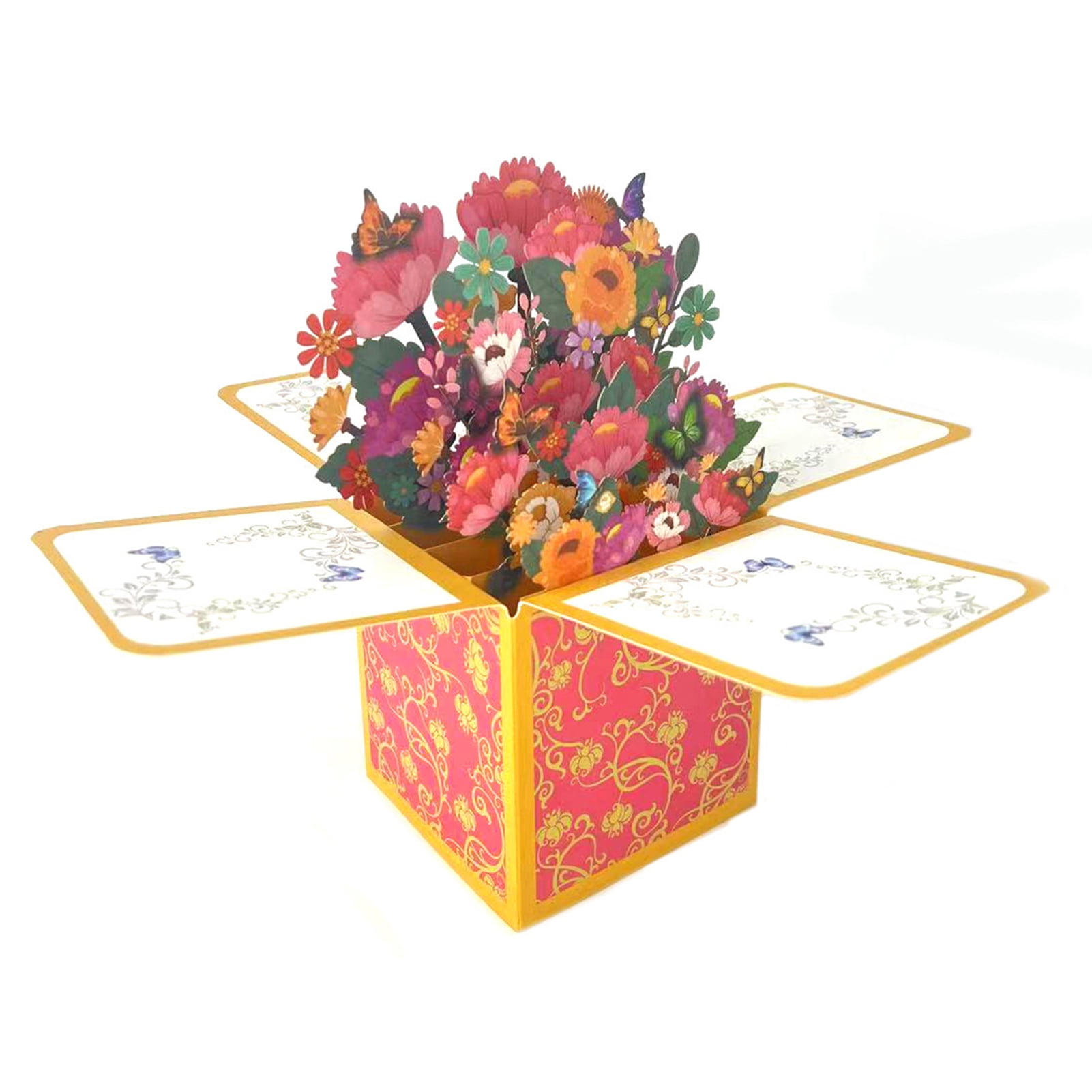 Pop-up Card Gift Box 3d Birthday Card Pop-up Greeting Card Gift Box ...