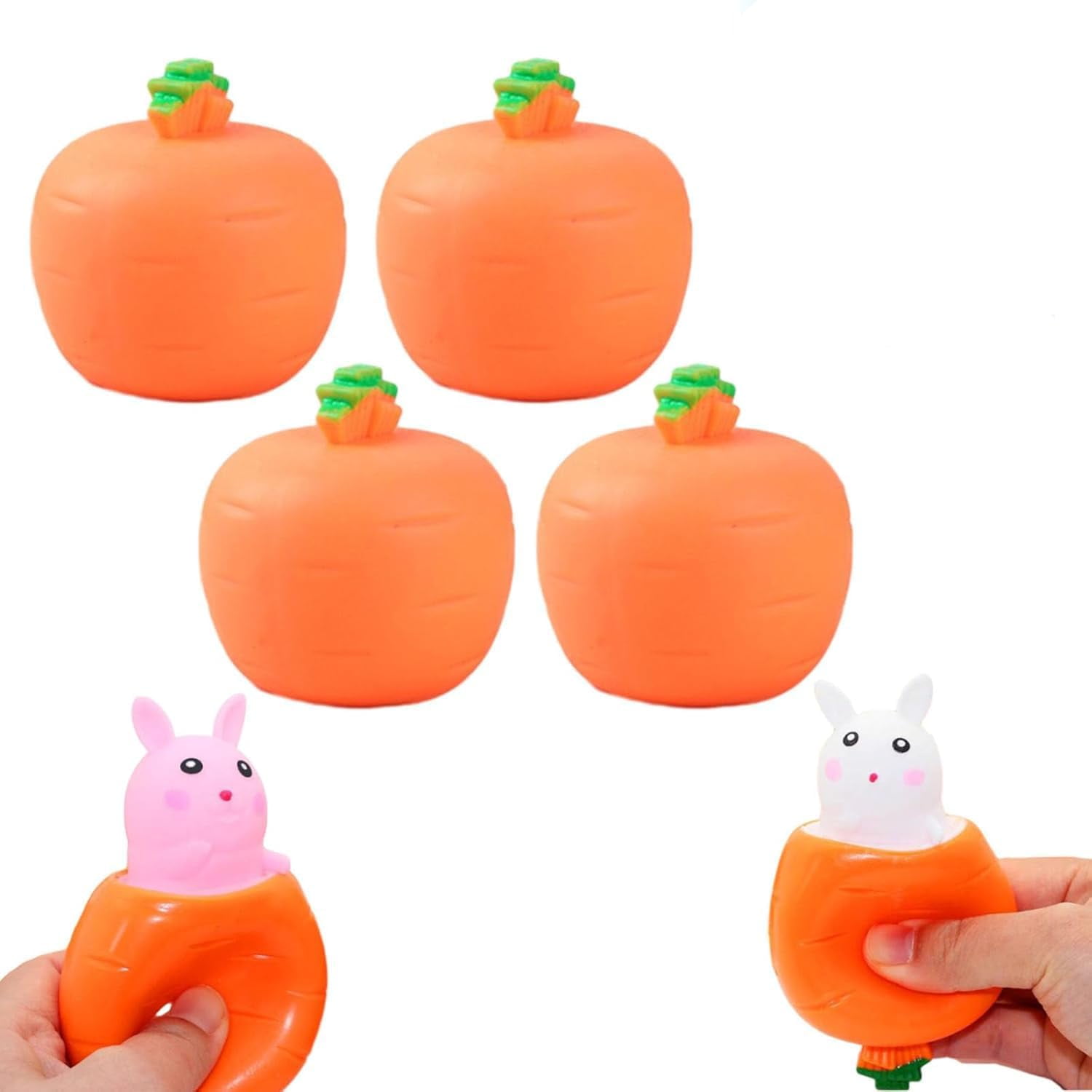 Pop up Carrot Bunny, Pop up Bunny Toy, Easter Carrot Rabbit Squeeze ...