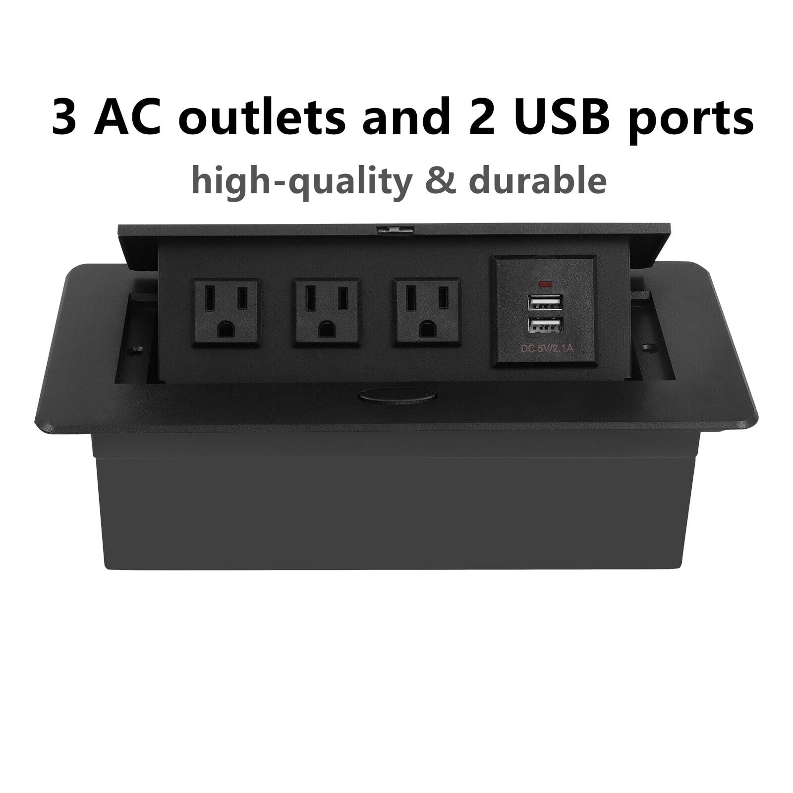 Pop up Power Cover Box Pop-up Socket Multiple Plug USB Countertop Ports ...