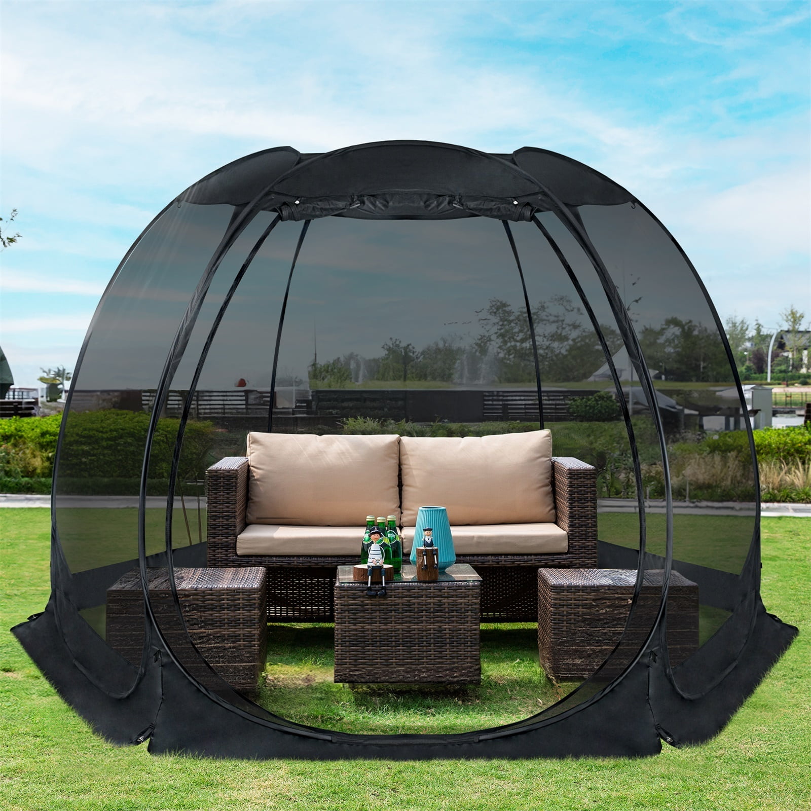 Pop up Tent for Camping, Alvantor 12x12 ft Portable Screen House Room ...