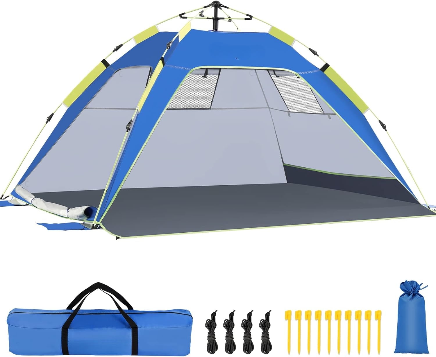Pop-up beach tent awning, lightweight and easy to install, with ...