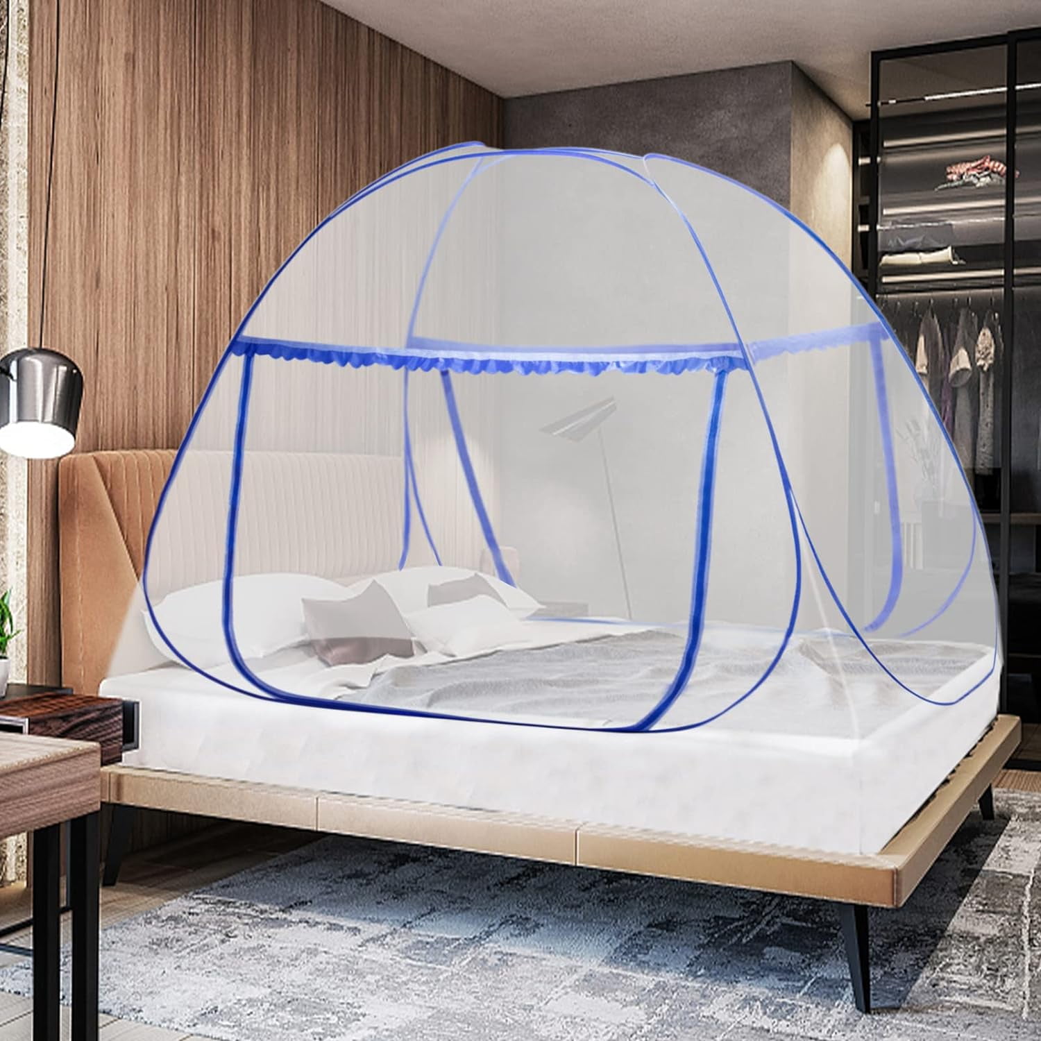 Pop up mosquito net; Two door mosquito Awning; 360 ° bed cover ...